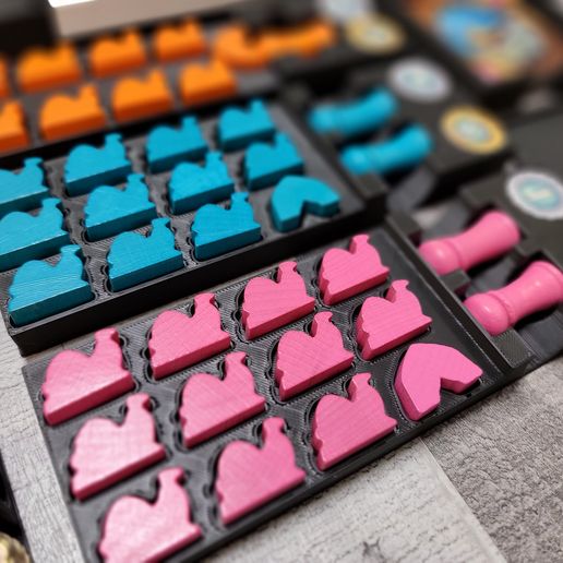 3D file STL Files for Five Tribes & all Expansions board game insert ♟ ・Template to download and ...