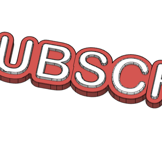 3D file youtubers subscribe LED Sign 🕹️ ・3D print design to download・Cults