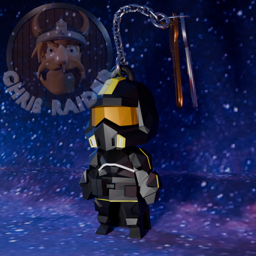 🗝️ Llavero Helldivers - keychain -AMS・Free STL File for 3D printing・Cults