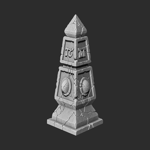 🧝 High Elf Obelisk Scenery Terrain・ STL File for 3D printing・Cults