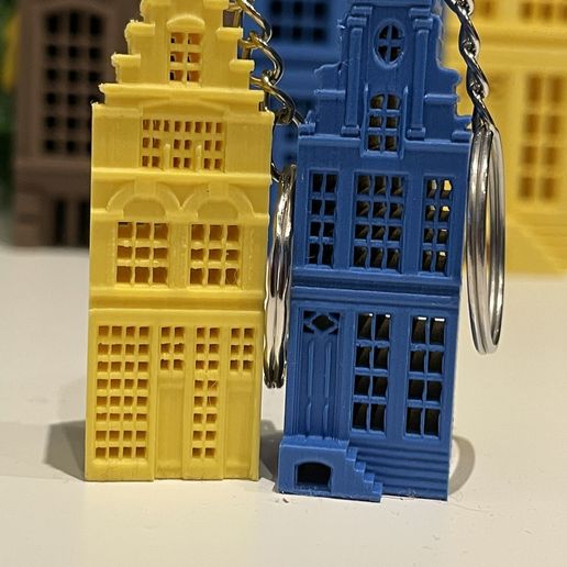 Amsterdam Canal House Keychain – Tiny House, Big Style! 🏡 🔑・ 3MF File ...
