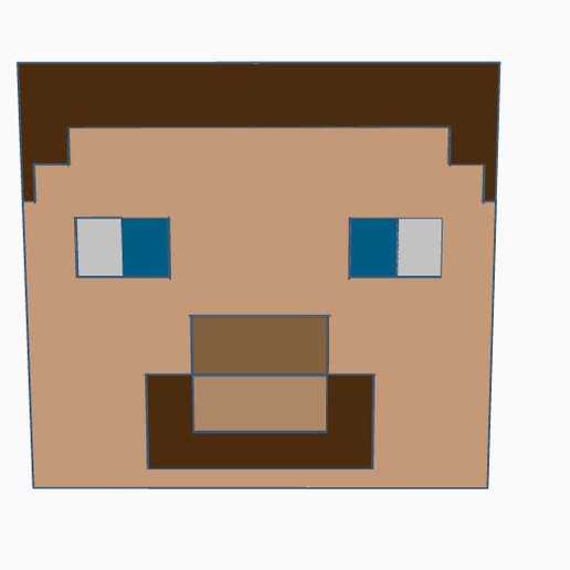 how to draw minecraft steve head
