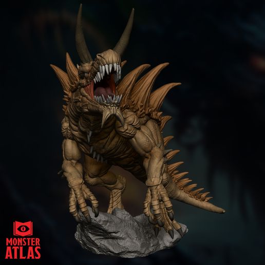 👹 Tarrasque by Monster Atlas・ 3D File for 3D printing・Cults