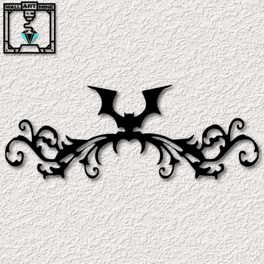 🦇 gothic bat wall art goth bat wall decor halloween decoration・ STL ...