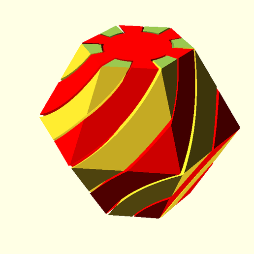 🧩 Polyhedron Spiral Puzzle・ STL File for 3D printing・Cults