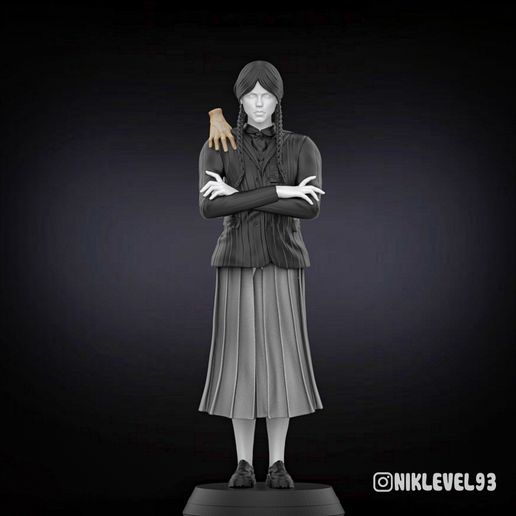 🧛 Wednesday Addams STL Model・ STL File for 3D printing・Cults