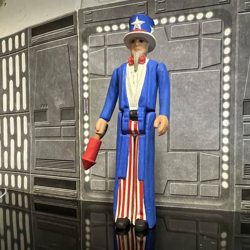 ⭐ STAR WARS VINTAGE UNCLE SAM 4TH OF JULY, UNCLE OBI-WAN KENOBI ACTION ...