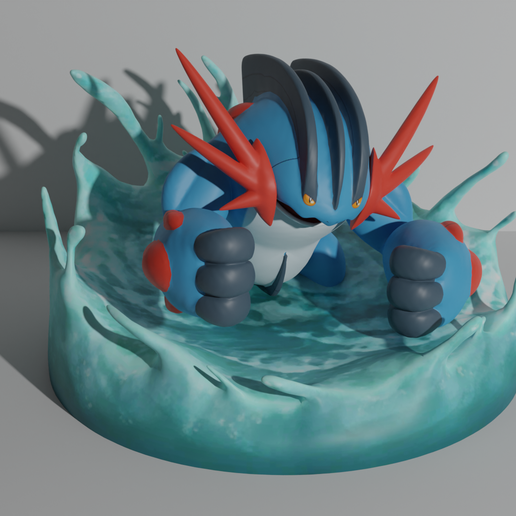 swampert 3d sprite