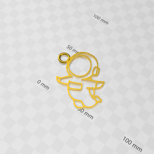 STL file Astronaut Keychain 🧑‍🚀 ・3D printable model to download・Cults