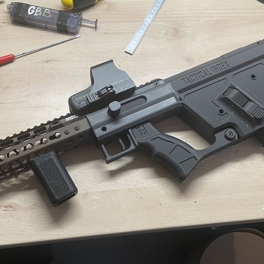 🔫 PTDR-9 SMG Kit for airsoft AAP01 (Bullpup SMG)・ STL File for 3D ...