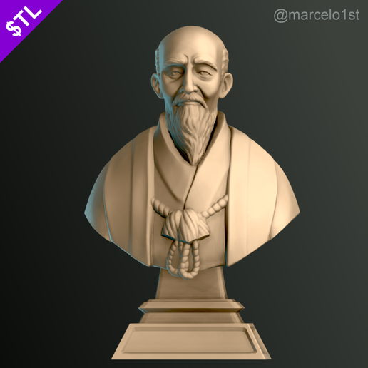 STL file O-Sensei Morihei Ueshiba Bust - Aikido 👤 ・3D printing model to ...
