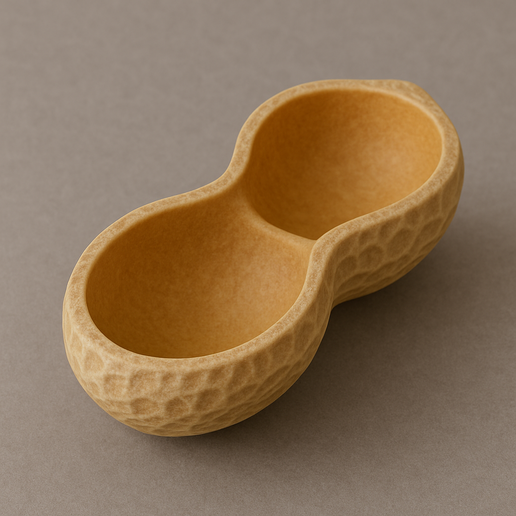 🥜 Peanut Duo Bowl・Free 3MF File for 3D printing・Cults