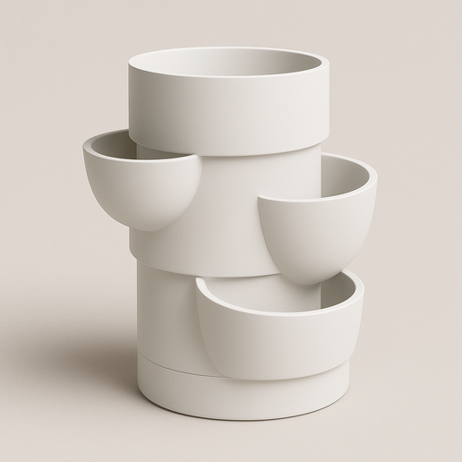 🪴 Modular Stackable Planter STL File.・ STL File for 3D printing・Cults