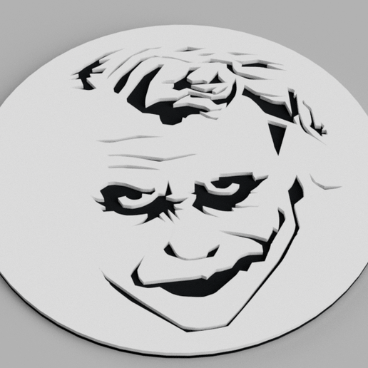 🃏 HEATH LEDGER'S JOKER Joker Joker Wall Chart・Free STL File for 3D ...