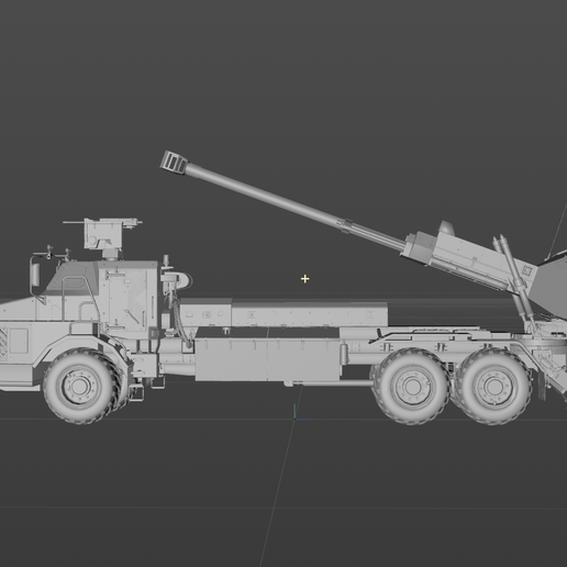 🗺️ Digital model of the Swedish Archer self-propelled howitzer・ OBJ ...
