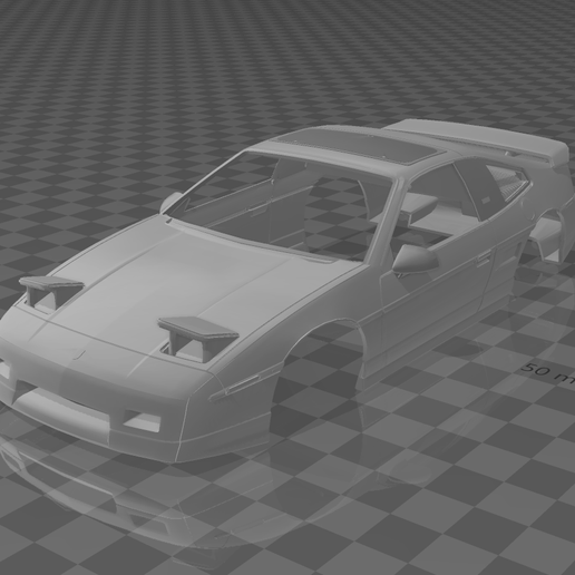 🐚 Pontiac Fiero GT IMSA 1987 Shell Body – Divided Parts for Easy ...