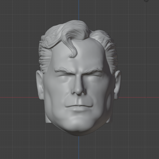 superman head side view
