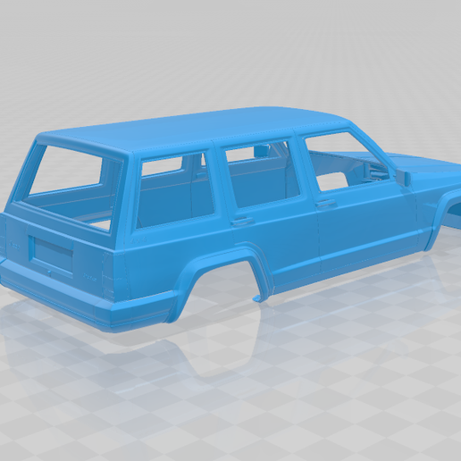 🚗 Jeep Cherokee XJ 2000 - Body Car STL Model・ 3D File for 3D printing・Cults