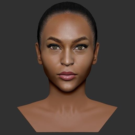 👩 Beautiful woman bust for full color 3D printing TYPE 4・ 3D File for ...