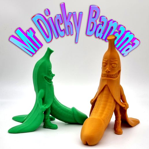 arquivo STL Mr Dicky Banana 🍌 (3MF)・Modelo para baixar e imprimir em 3D ...