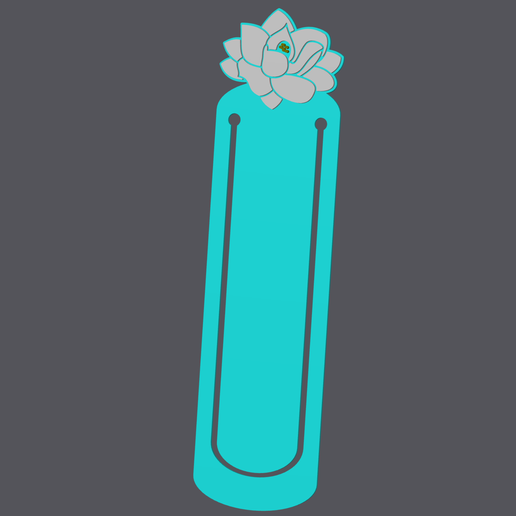 💐 Magnolia Flower - Bookmark v2・ STL File for 3D printing・Cults