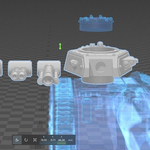 🪖 Turret Upgrade for My SIlly Vulcan_Plasma Tanks・Free 3D File for 3D printing・Cults