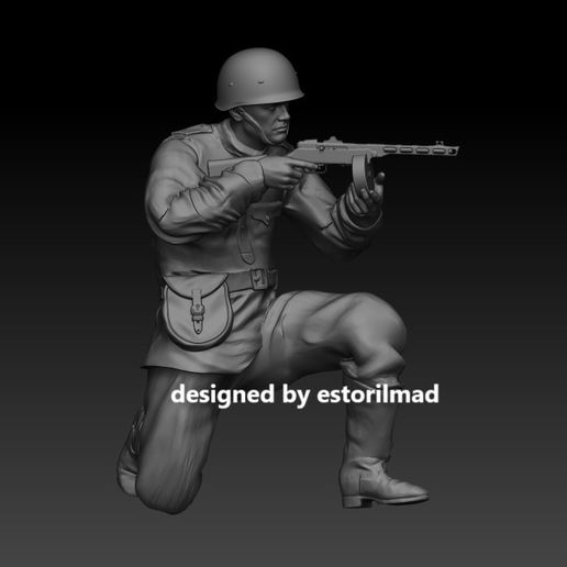 STL file WW2 RUSSIAN INFANTRY SOLDIER RUSSIAN INFANTRY STALINGRAD v3 🫡 ...