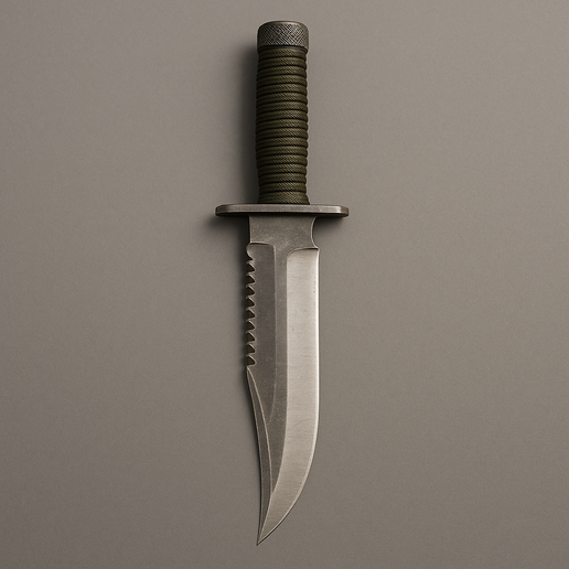 🔪 Rambo Knife - Survival Classic 3D Replica・ STL File for 3D printing・Cults