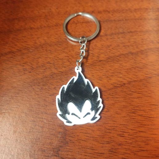 🐉 dragon ball z vegeta keychain・Free STL File for 3D printing・Cults