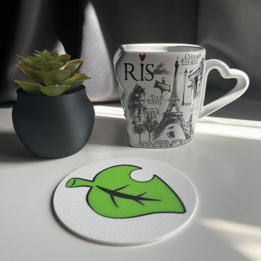 Free STL file LEAF COASTER 🍹 ・Design to download and 3D print・Cults
