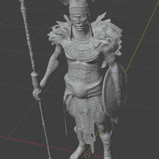 🇲🇽 Aztec Warrior・Free STL File for 3D printing・Cults