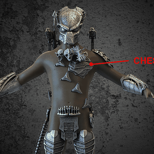 STL file Wolf Predator Beast Plate Armour・3D print design to download・Cults