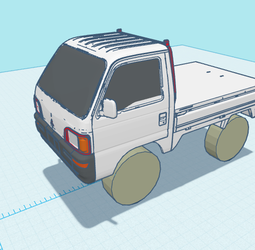 🚚 Axial Scx24 Mitsubishi MiniCab U42T・ STL File for 3D printing・Cults