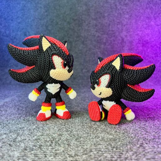 🦔 Shadow the Hedgehog Knitted - Crochet - Sonic・ 3D File for 3D ...