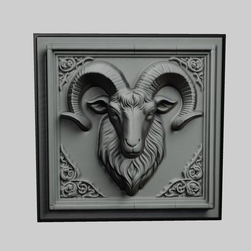 3D file Goat Animal for CNC Router Laser & 3D Printer 🐐 ・3D printable ...