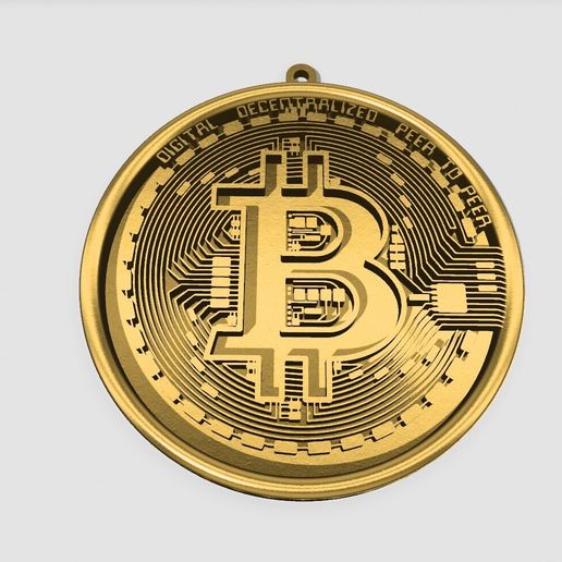 🗝️ Bitcoin Keychain・ STL File for 3D printing・Cults