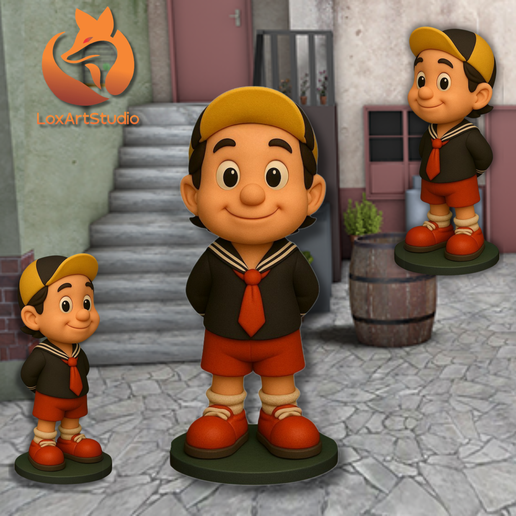 👾 Quico - Cartoon - Chespirito・ STL File for 3D printing・Cults