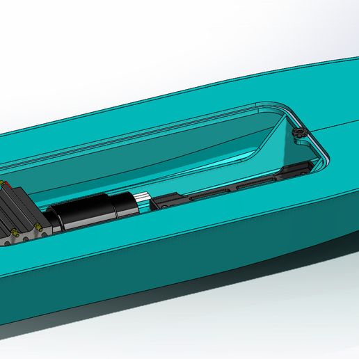 🤴 The King Salmon, 3D printed river jet boat・ STL File for ・Cults