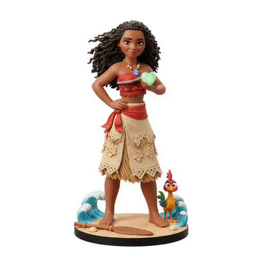 🎨 Moana of Motunui・ STL File for 3D printing・Cults