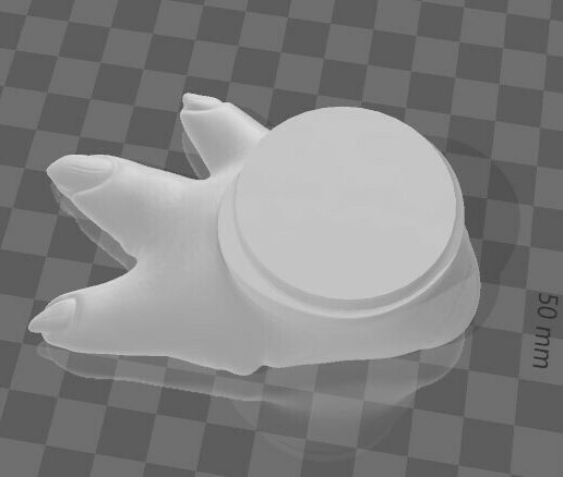 🦶 grogu foot mattel・Fichier STL pour Impression 3D・Cults