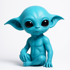 👶 Baby Alien Zilu・ OBJ File for 3D printing・Cults