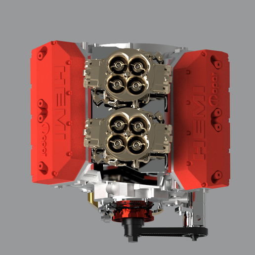 👽 Pro Stock Hemi・ STL File for ・Cults