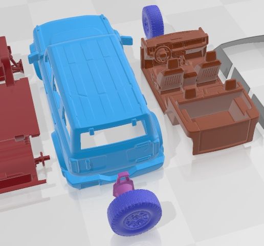 🚙 Ford Bronco 2021 4 Door Printable Car・ 3D File for 3D printing・Cults