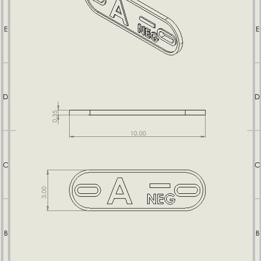 STL file MEDAL A - NEG 🏅 ・3D printable design to download・Cults