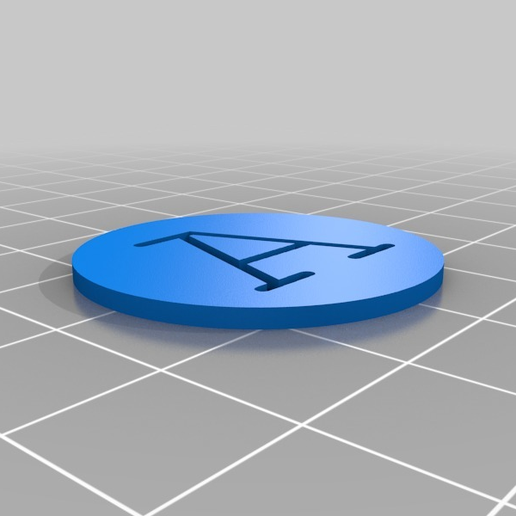 🎨 Monogram Alphabet Coins・Free 3D File for ・Cults