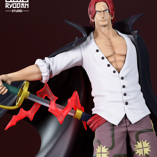 👾 SHANKS ONE PIECE・ 3D File for 3D printing・Cults