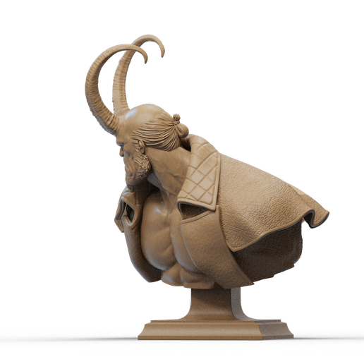 👤 Hellboy Bust 3D Print・ STL File for 3D printing・Cults