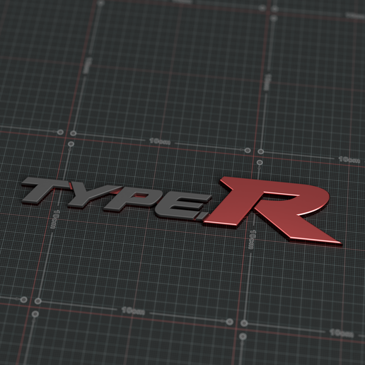 📛 TYPE R badge・ 3MF File for ・Cults