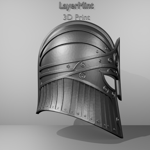 🪖 Fantasy Medieval Knight Helmet – Highly Detailed Armor Style STL File ...