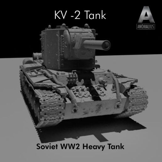 🪖 KV-2 TANK・ 3D File for 3D printing・Cults
